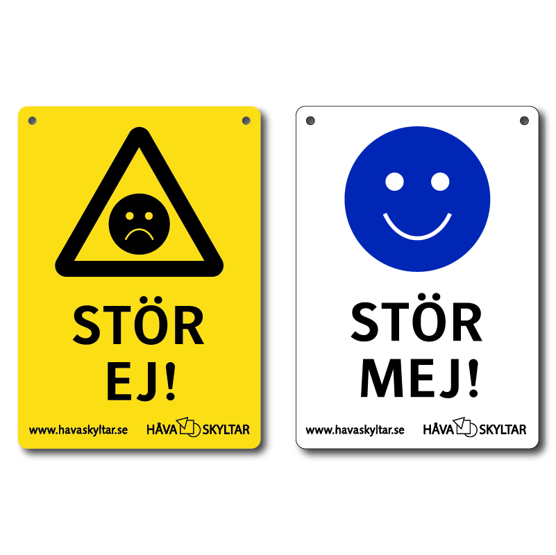 Rolig skylt, 85x120mm