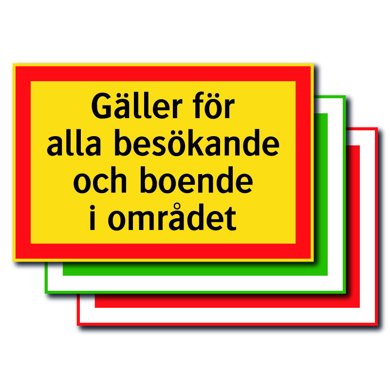 Din egen skylt för väggmontage, 225x150mm