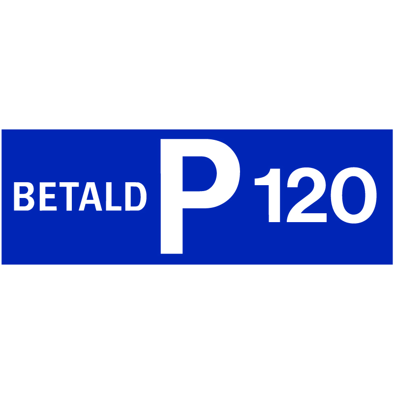 Platsskylt för stolpmontage, 290x100mm