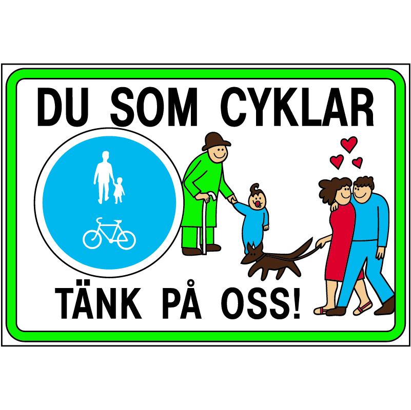 Vänlig skylt
