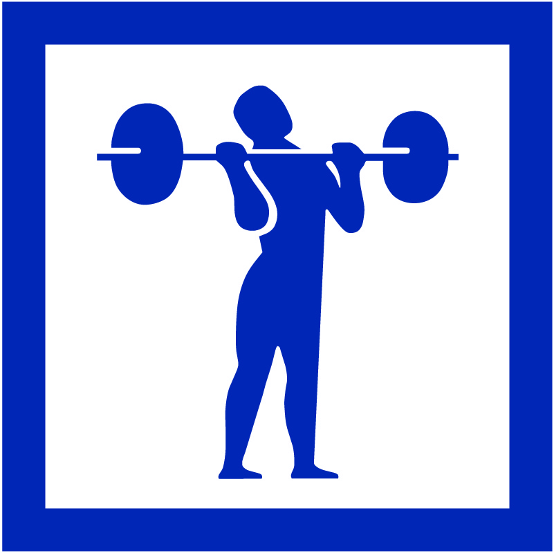 Friluftsmärke Tyngdlyftning