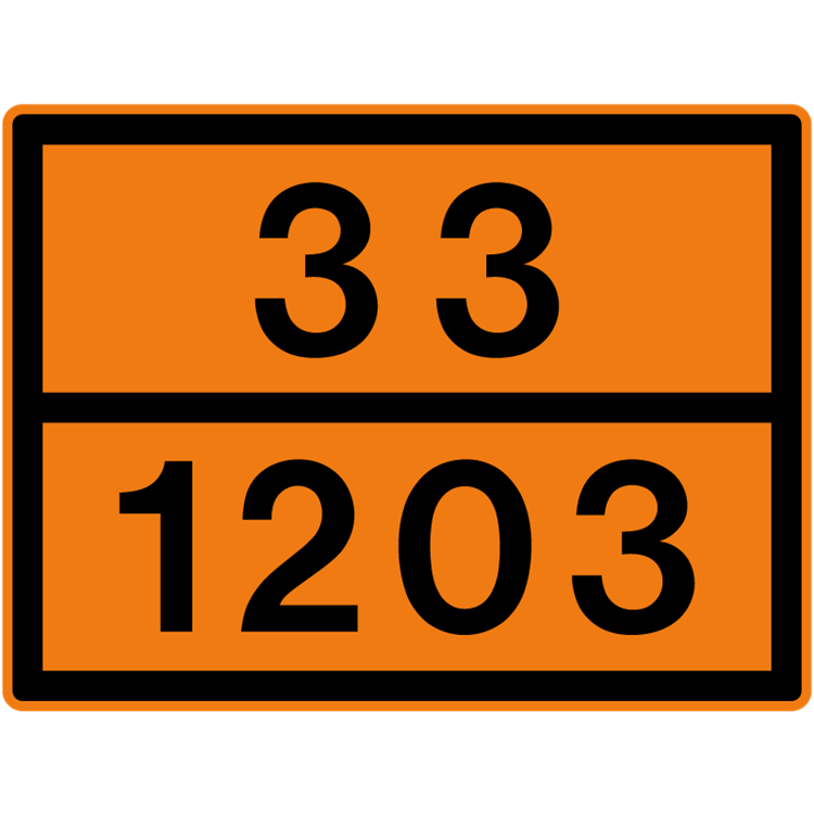 ADR Skylt 33/1203 Bensin