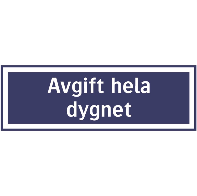 Parkeringsskylt för stolpmontage, 290x100mm