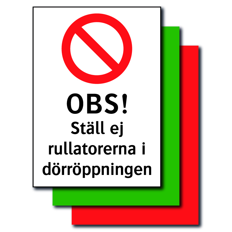 Din egen skylt för väggmontage, 210x297mm (eller upp till 0,07m2)