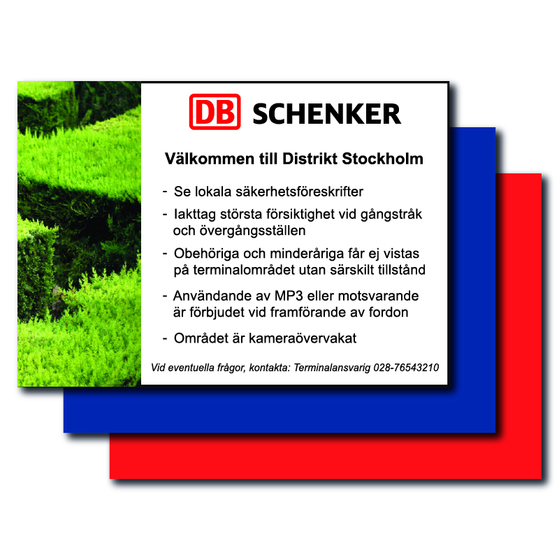 Din egen skylt för stolpmontage, 420x297mm (eller upp till 0,13m2)