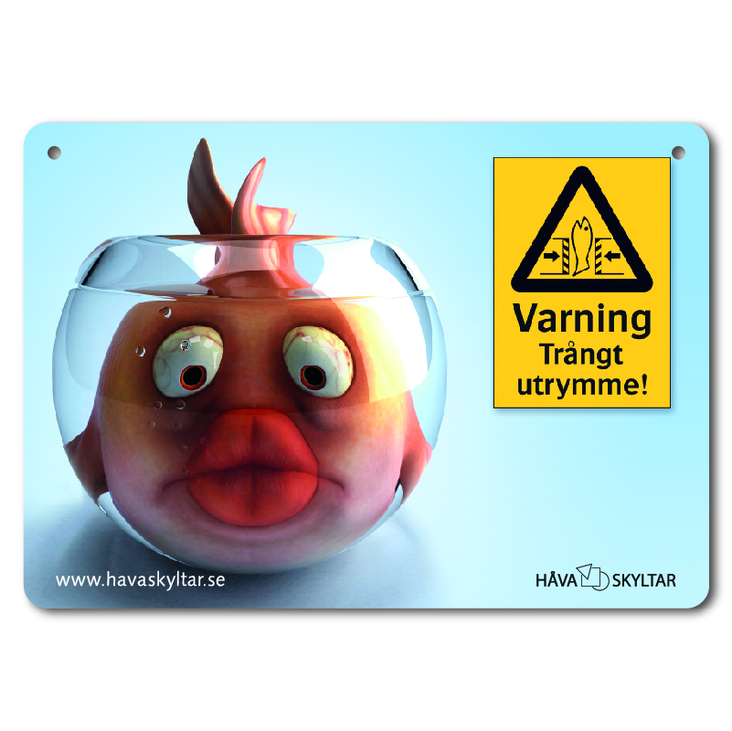 Rolig skylt, 120x85mm