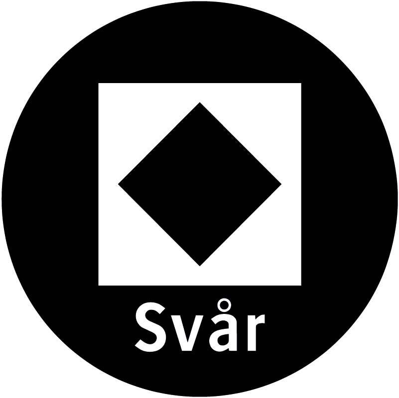 Skylt för stolpmontage, Ø 400mm